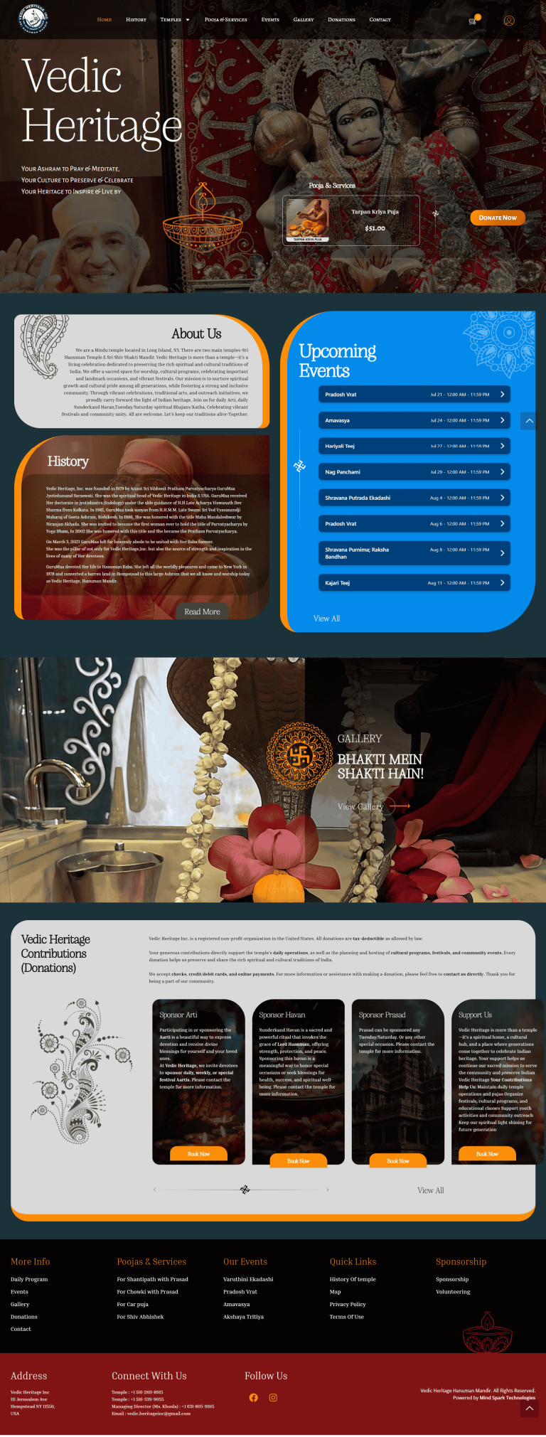 Vedic Heritage - Mind Spark Technologies - Enterprise Application, Web, Mobile, Digital Marketing